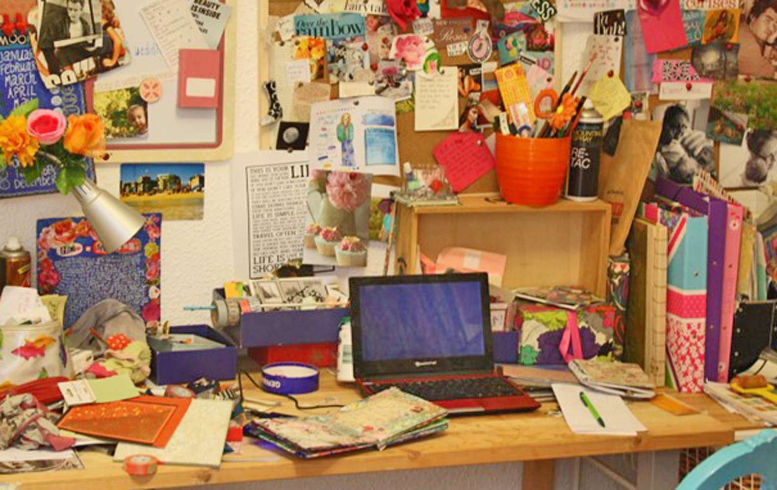 Messy Kids Desk