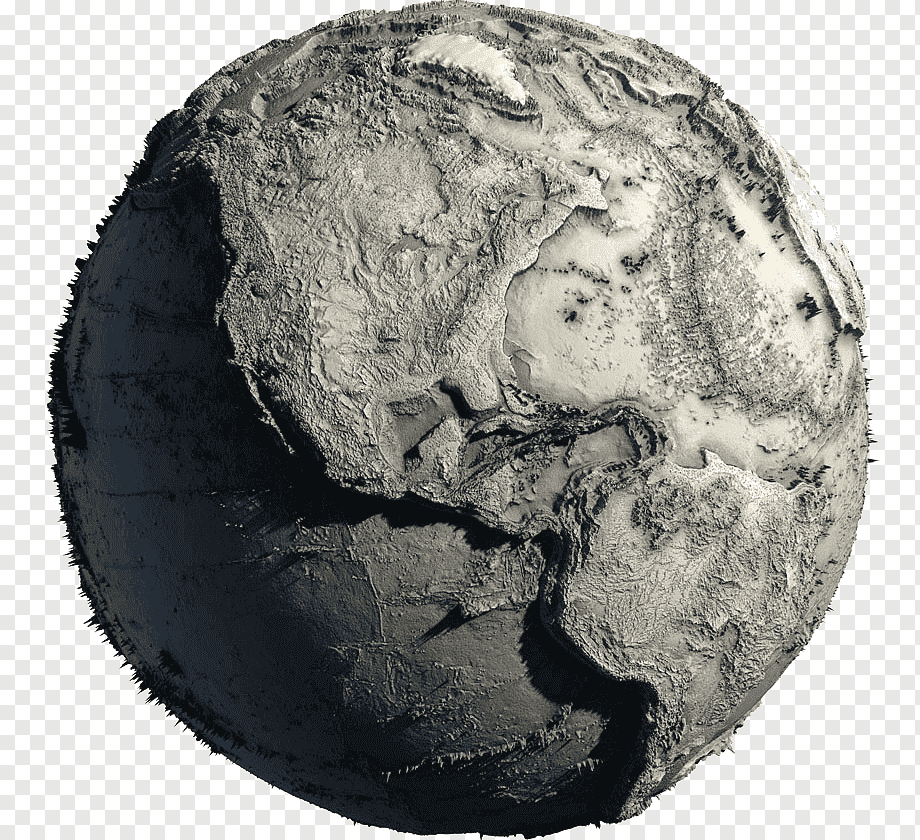Earth Without Oceans Earth Terrain Without Water 3D Model In