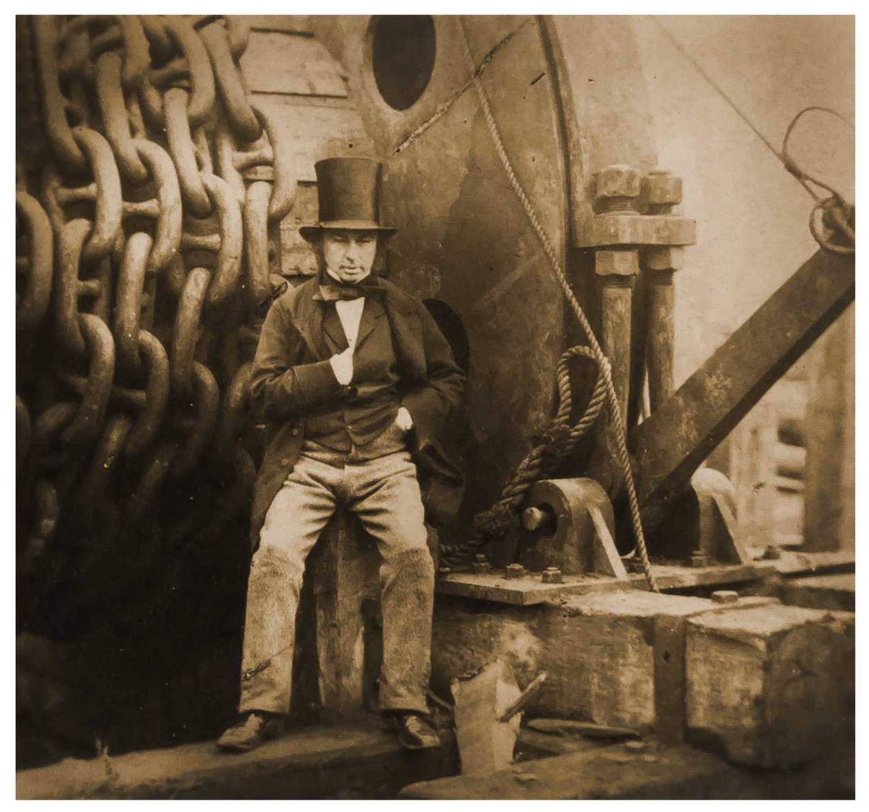 Top Hatted Isambard Kingdom Brunel