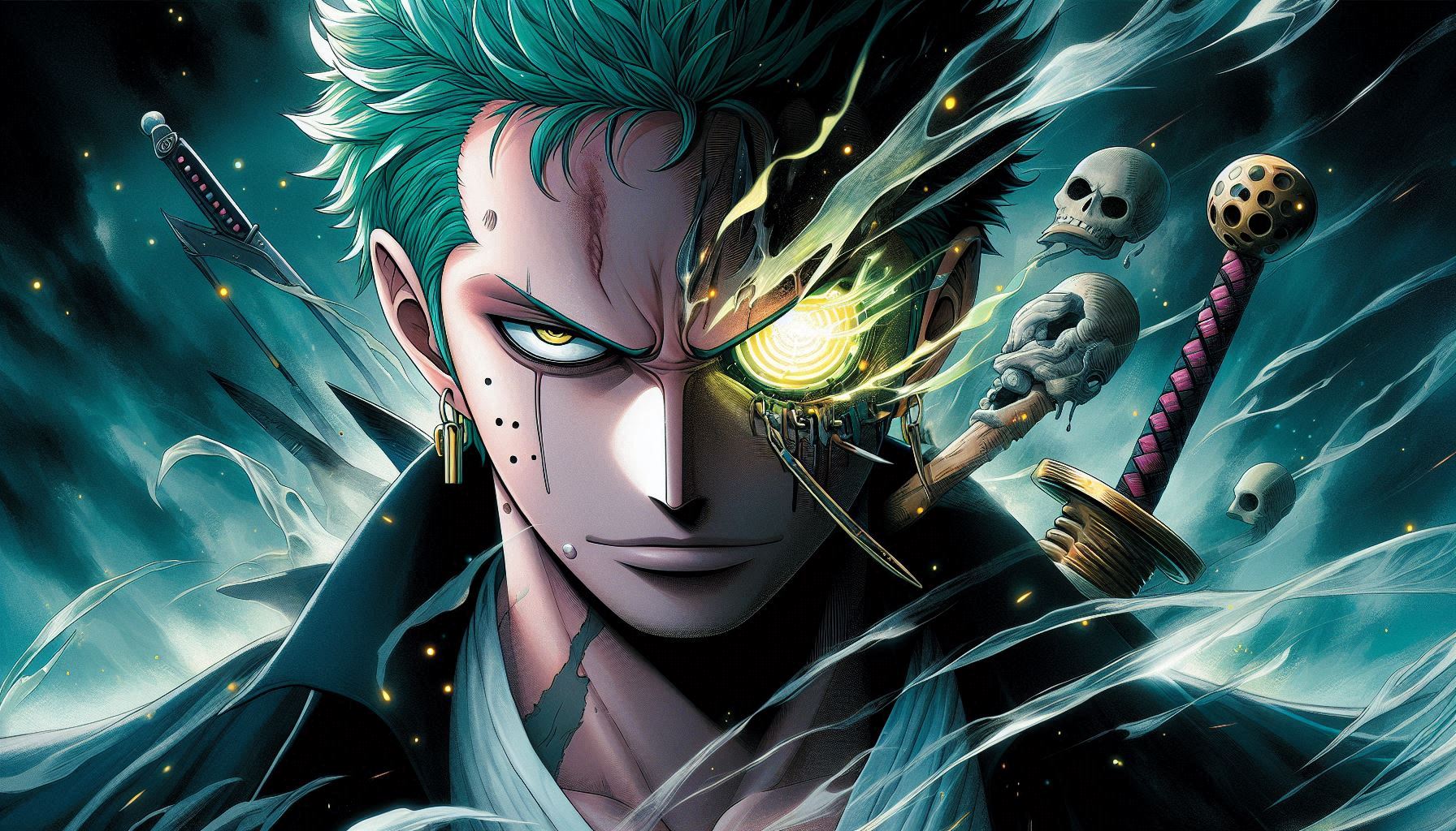 One Piece Wallpaper One Piece Zoro Left Eye Theory