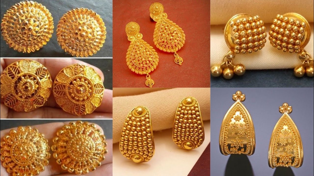 Best gold earrings design store