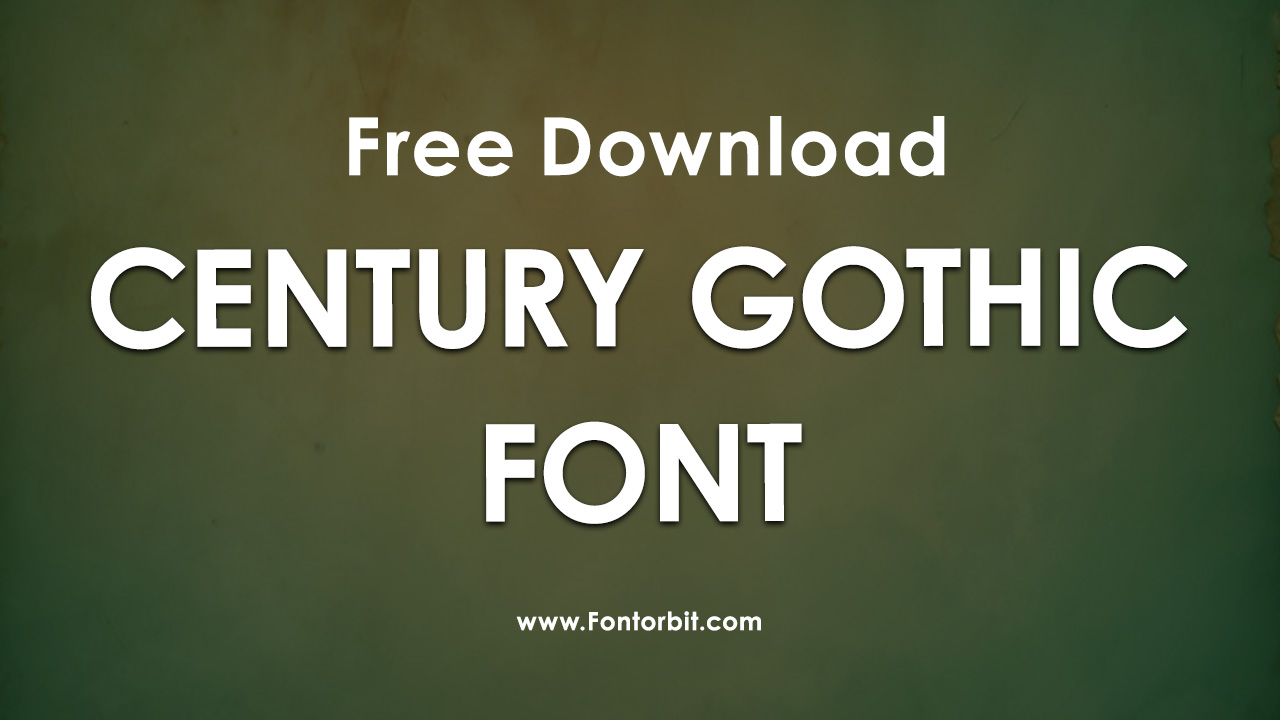 Century Gothic Font Family Photographs