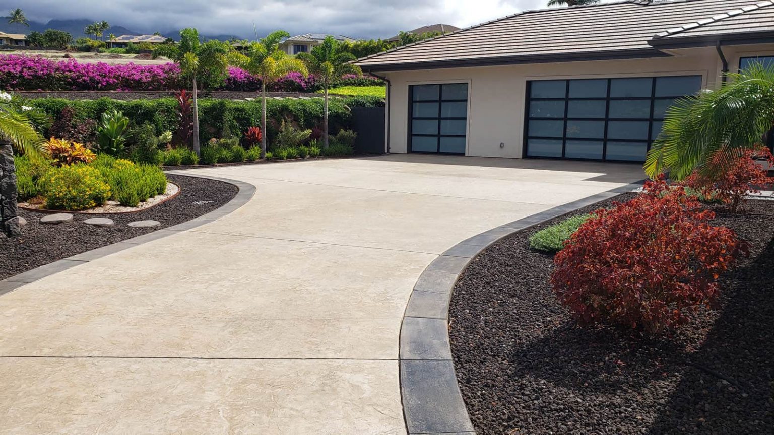 Concrete Driveway Landscaping