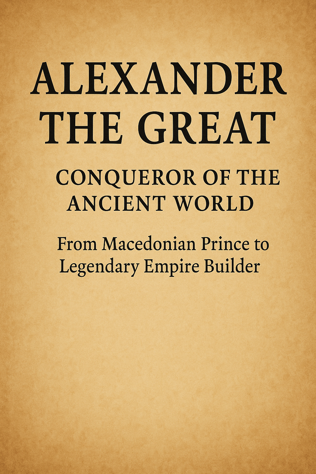 Alexander The Great World Conqueror