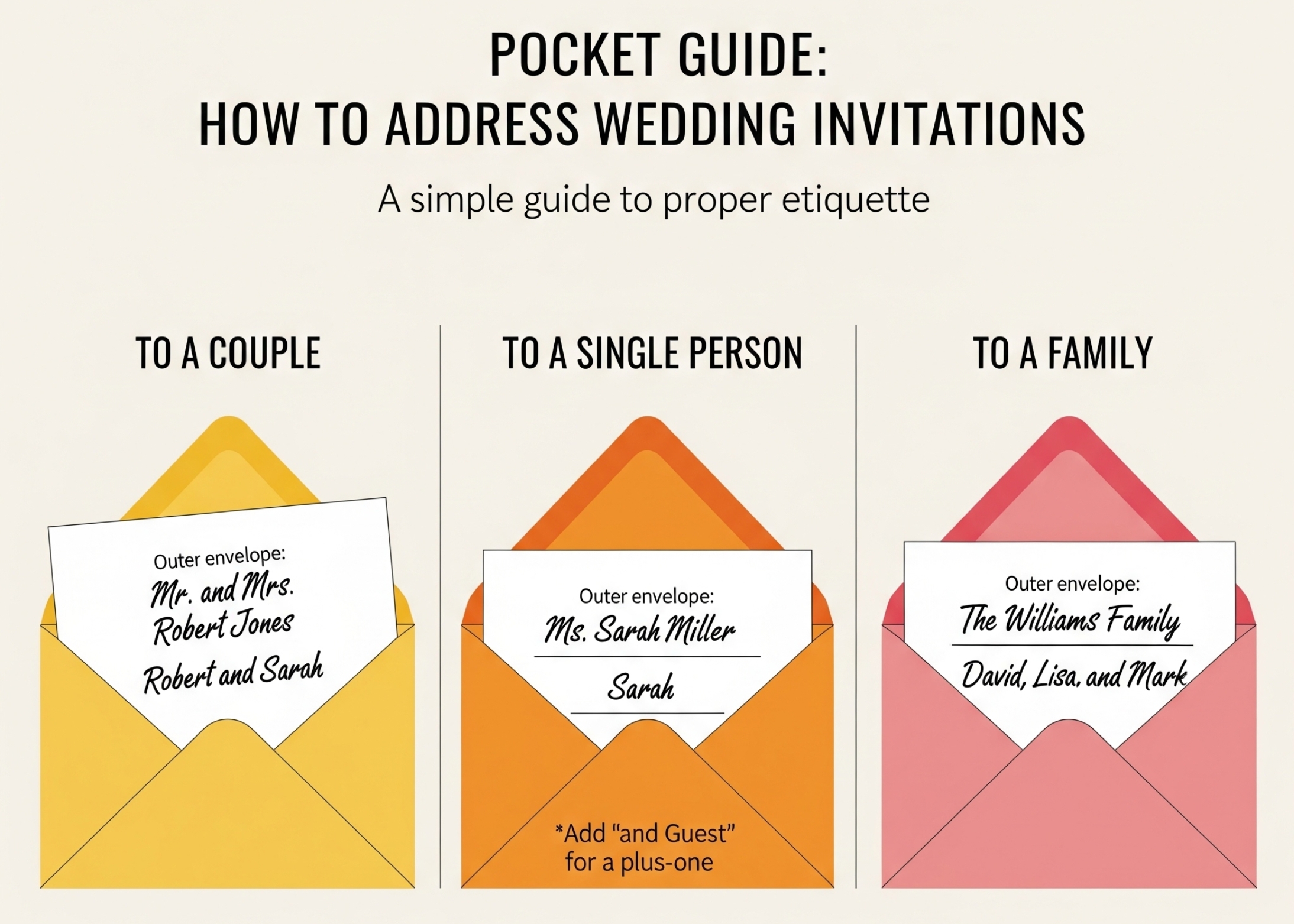 Wedding Guest With Invitation Addressing Etiquette Get The Scoop: