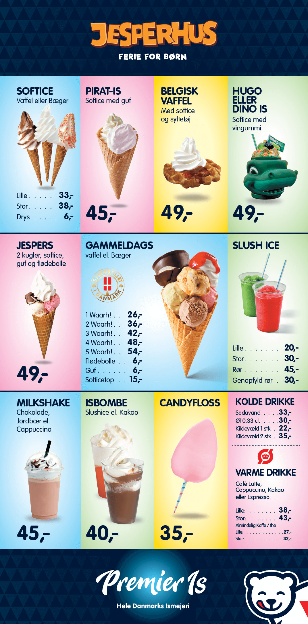 DINO IS | Isvafler, softice og vafler