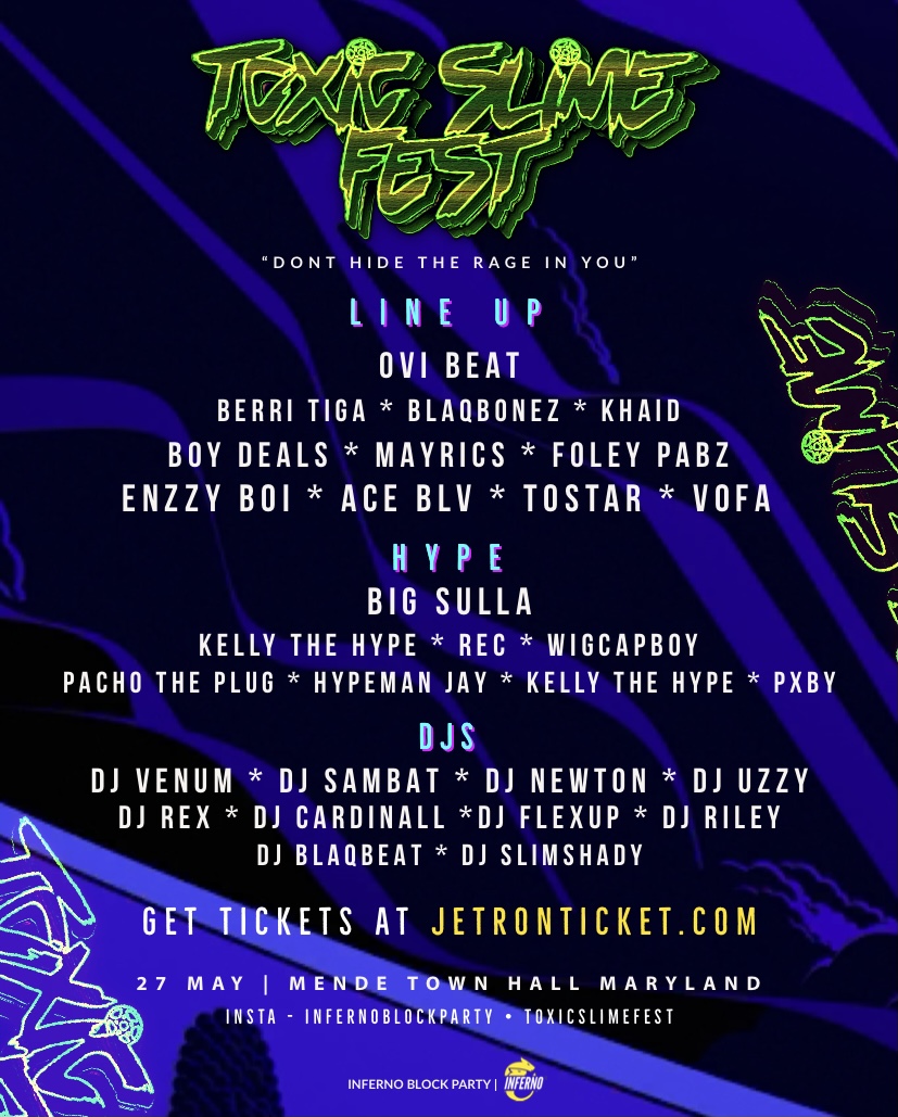 Jetron Ticket | TOXIC SLIME FEST