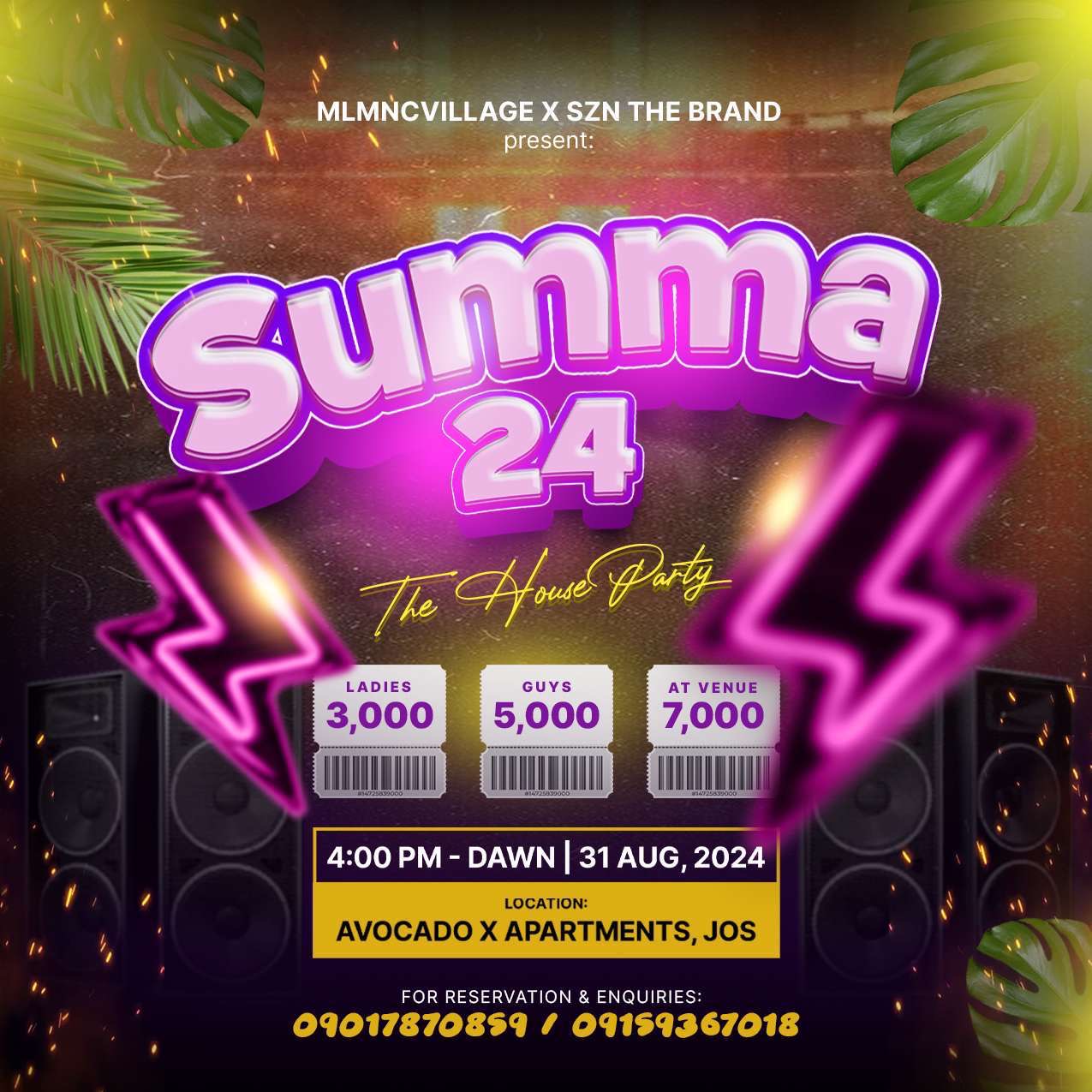 Jetron Ticket | SUMMA ‘24 THE HOUSE PARTY