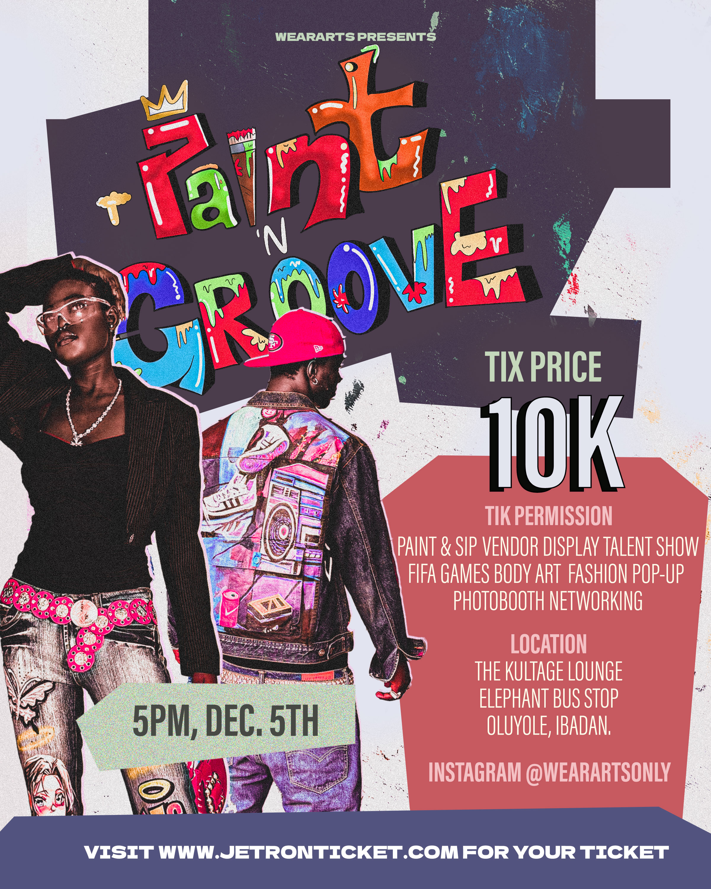 Jetron Ticket | Paint and Groove