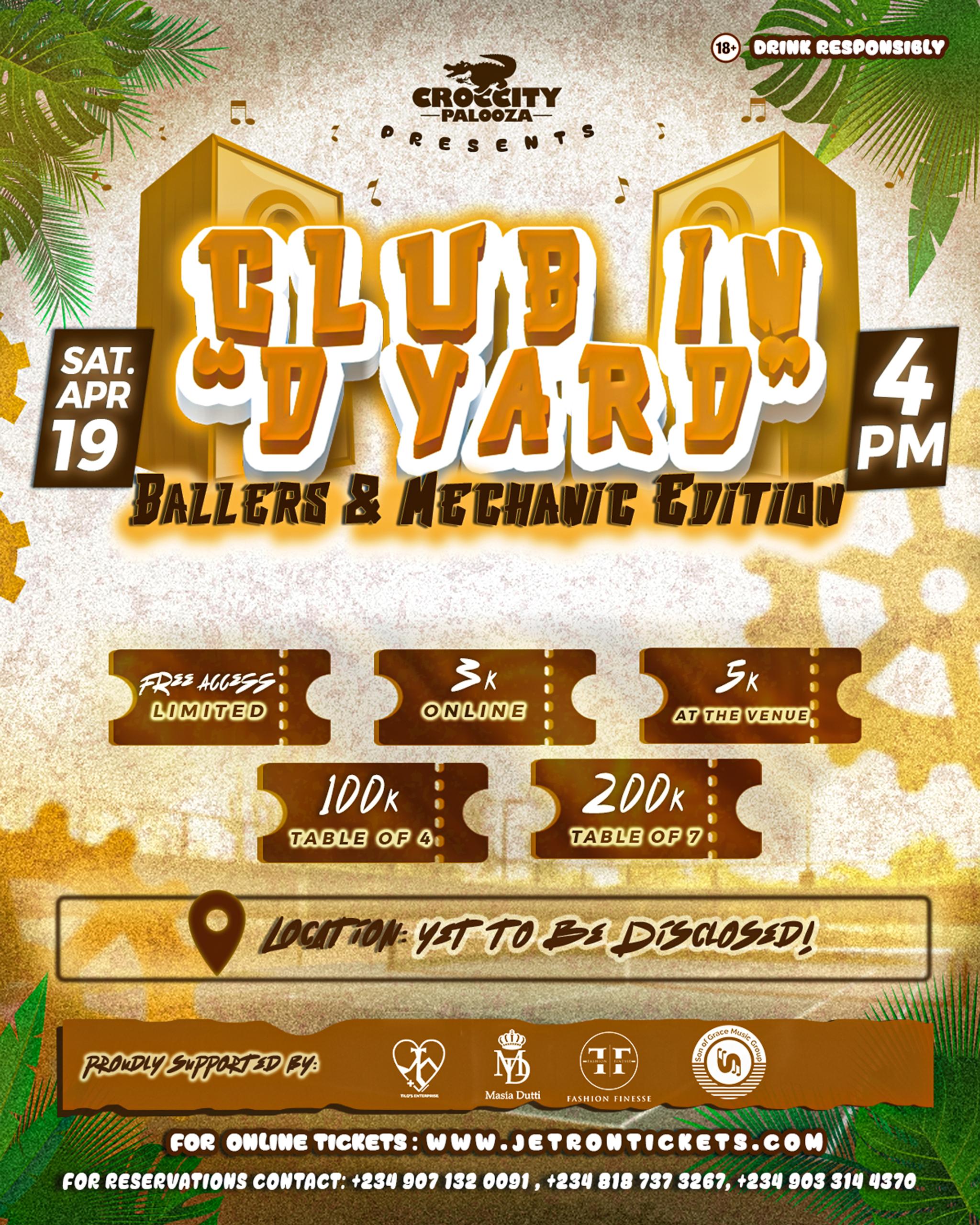 Jetron Ticket | CLUB IN THE YARD