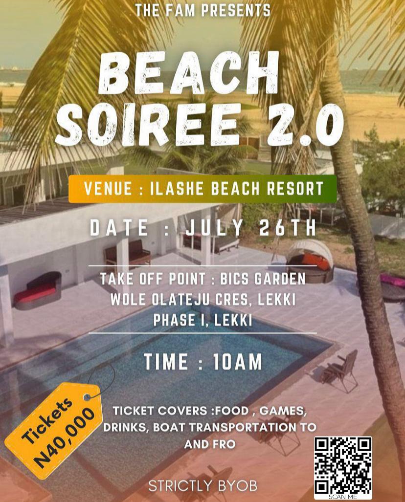 Jetron Ticket | The Fam Beach Soiree 2.0
