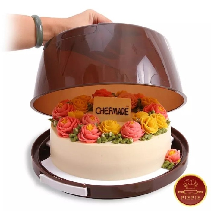 Jual Wadah Kue Plastik - Plastic Round Cake Box Chefmade - WK9204 (Kode ...