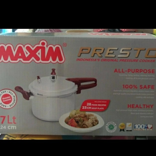 Jual Panci Presto Maxim dengan 3 ukuran 4 - 7 dan 12 liter Presto Maxim ...