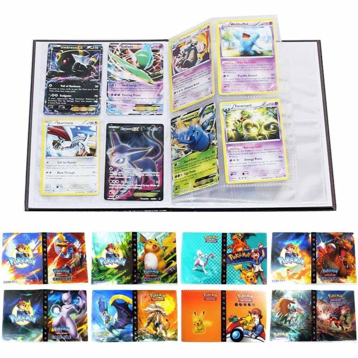 Jual Pokemon album book Pokemon Cards Portfolio Trading Card Protection ...