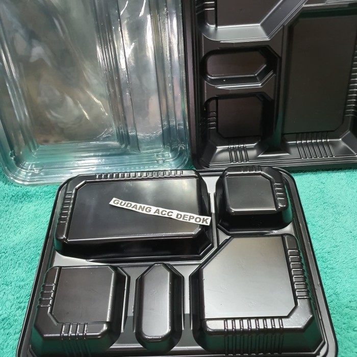 Jual MIKA BENTO BOX SEKAT 5 TRAY BENTO TEMPAT MAKAN PLASTIK KOTAK ...