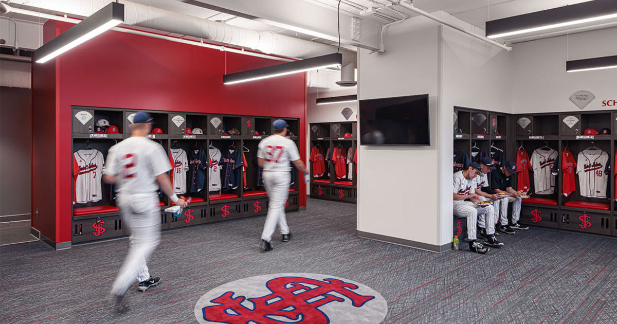 Gallery: Saint John’s Univ. Baseball Clubhouse - J+J Flooring Group