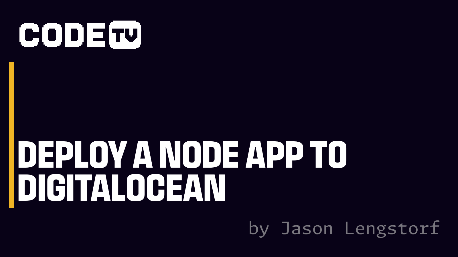 Deploy a Node.js App to DigitalOcean with SSL