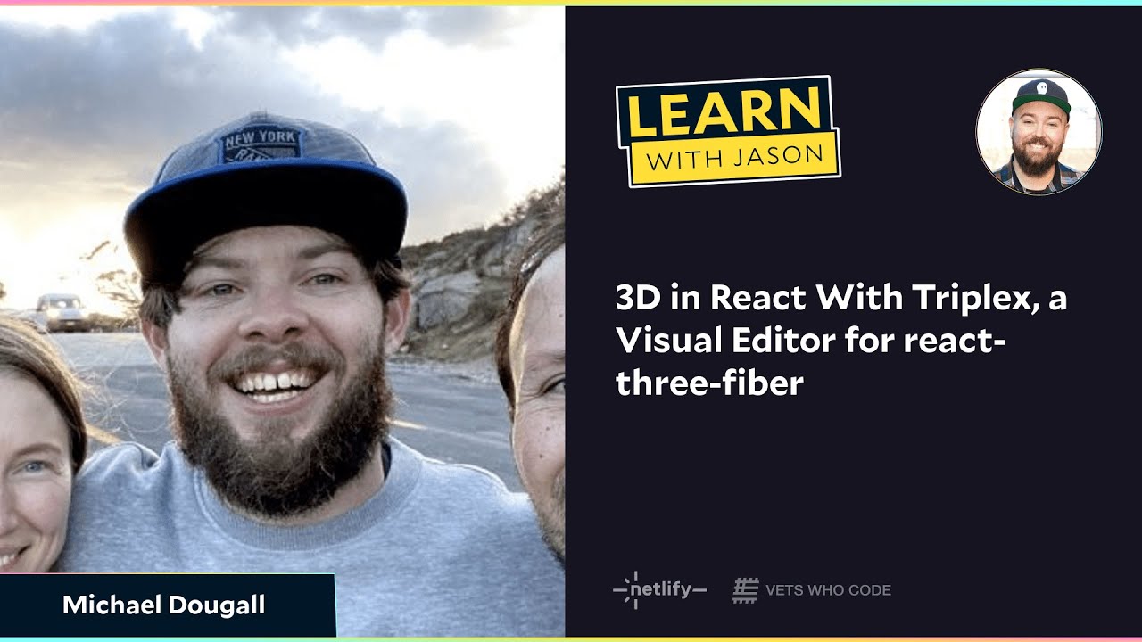 3D in React With Triplex, a Visual Editor for react-three-fiber | Learn With Jason Season 6