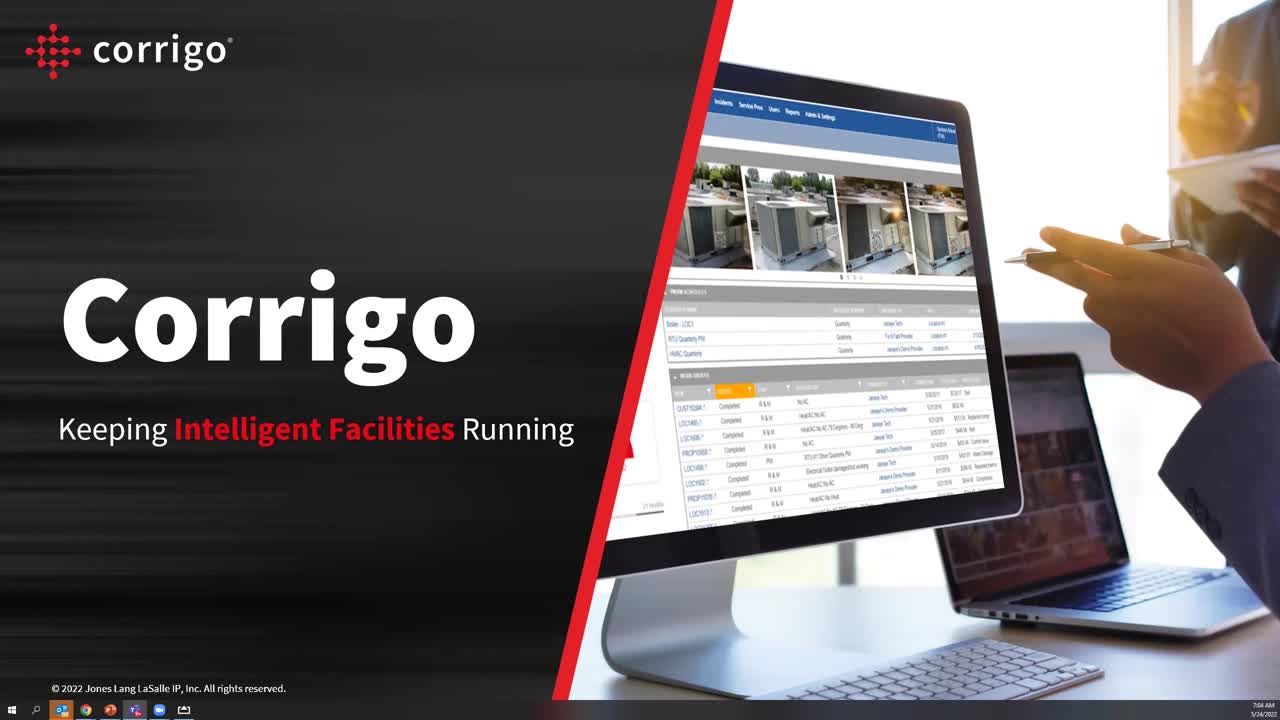 CMMS demo video | Corrigo facilities management software | JLLT