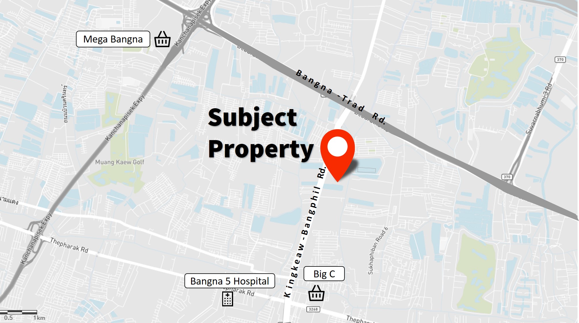 Land on Kingkaew-Bangphli Road - Samutprakarn - Propertie...