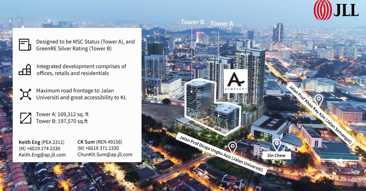ATWATER - Two New En Bloc Office Towers - Selangor - Prop...
