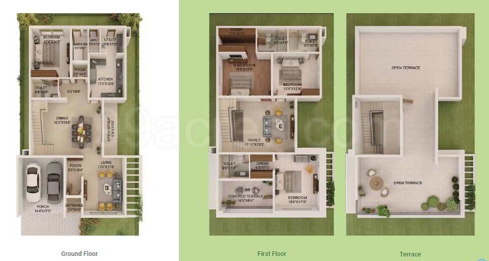 Adarsh Sanctuary | Sy No : 64/1, 2, 65/1,2, 68/2, Off Sarjapura Road ...
