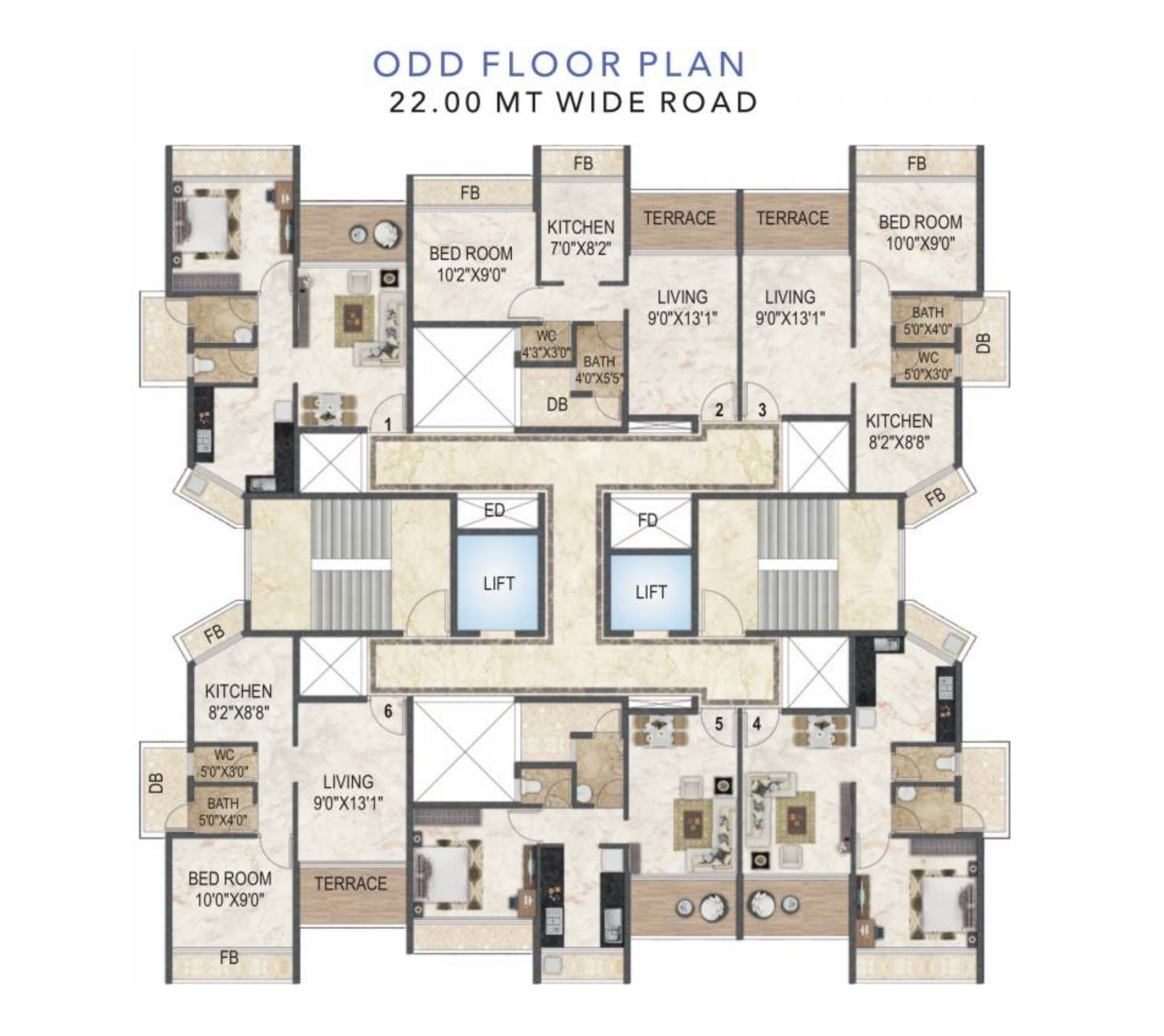 Akshar Evita | Plot No. 1, Sector 54, Dronagiri, | Mumbai Apartments ...