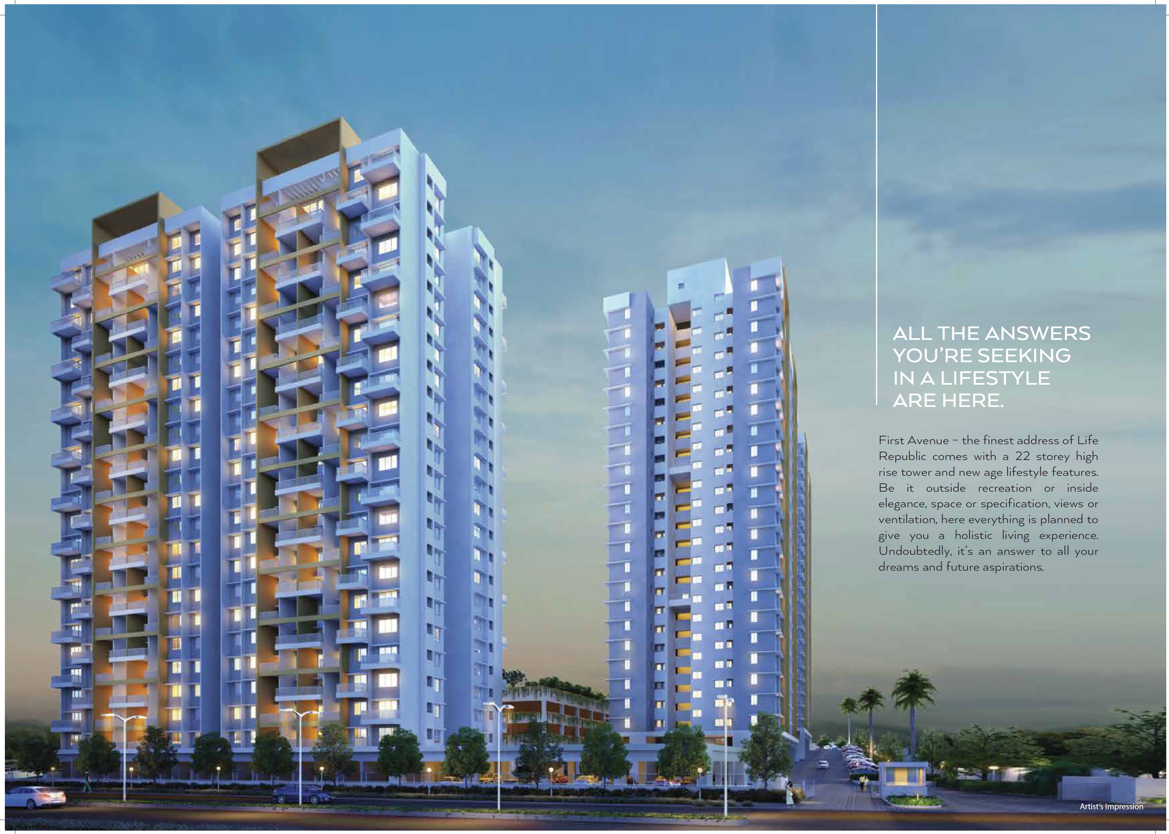 First Avenue Life Republic | Hinjewadi Kasarsai Road, | Pune Apartments ...