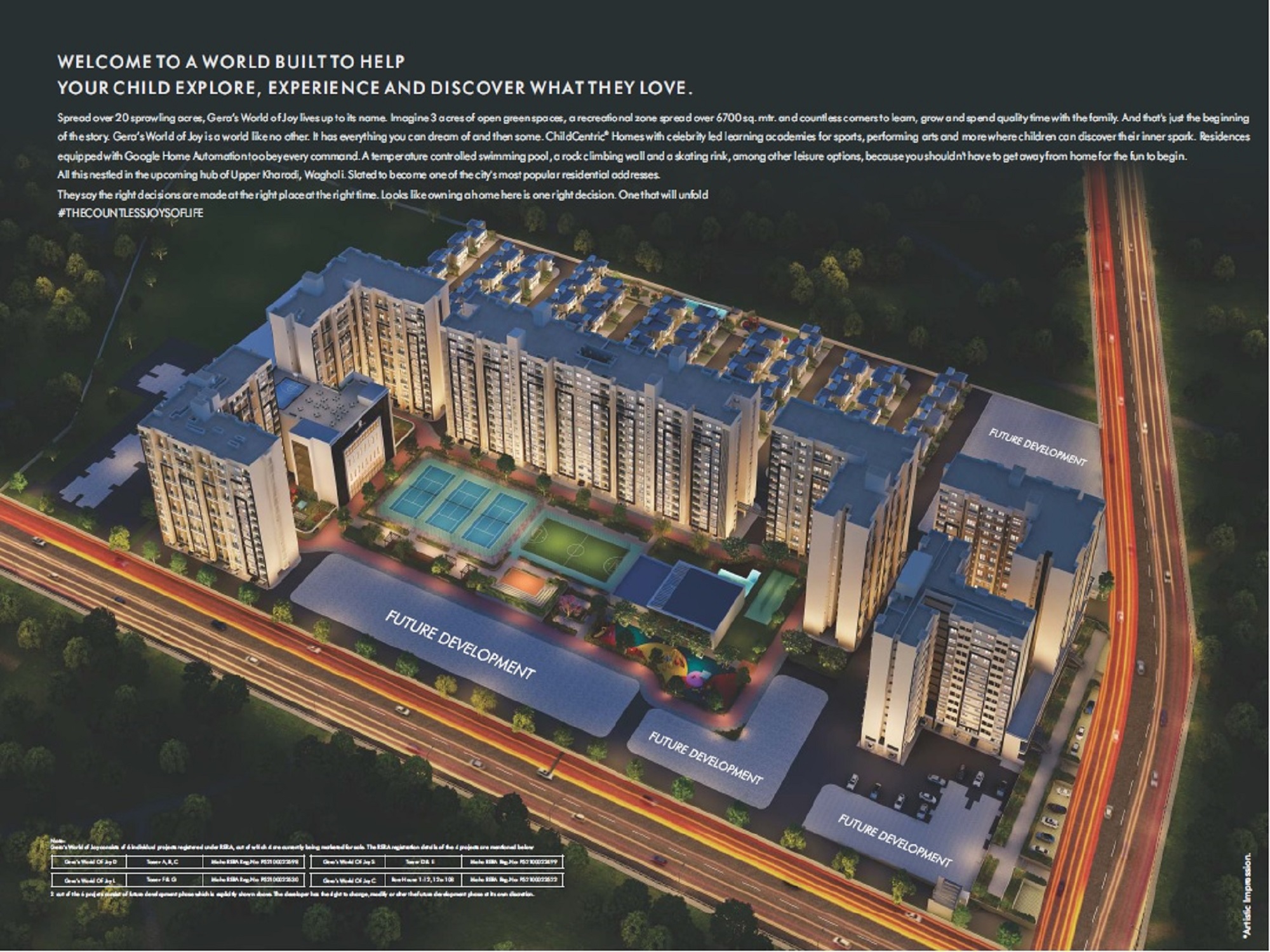 Gera World of Joy | Chikhali Dhani Road, | Pune Apartments properties ...