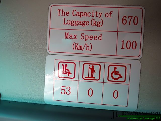 Jonathan Lloyd Commercial Salvage LTD Yutong TC12 Detail