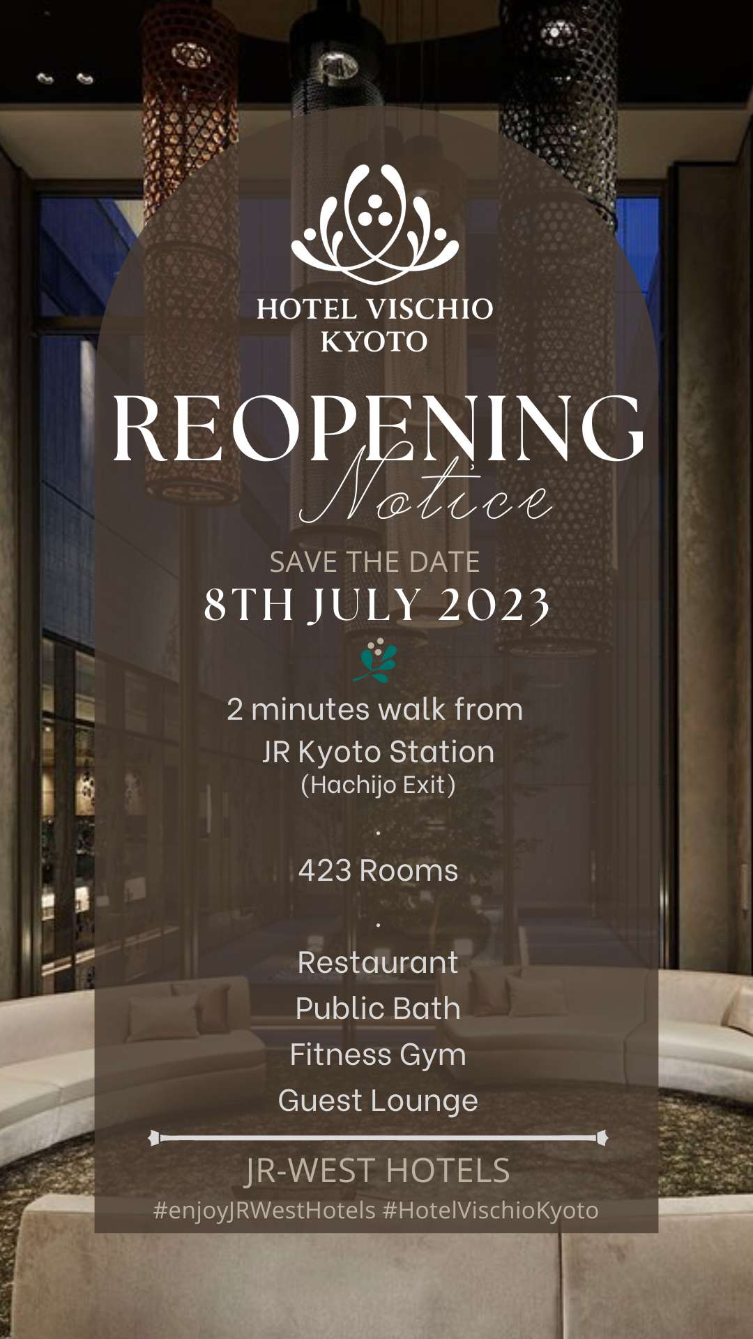 Kyoto Hotel News: Wiedereröffnung des Hotel Vischio Kyoto