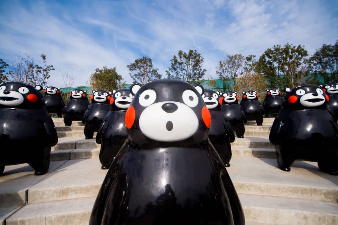 See 84 Kumamon statues at the new Kumamon Park