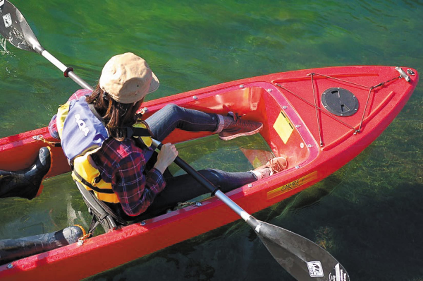Glimpse an Underwater World in Lake Shikotsu from a Clear-Bottom Kayak ...