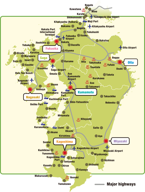 Seeing all of Kyushu in a trip is not just a dream! 3 transportation ...