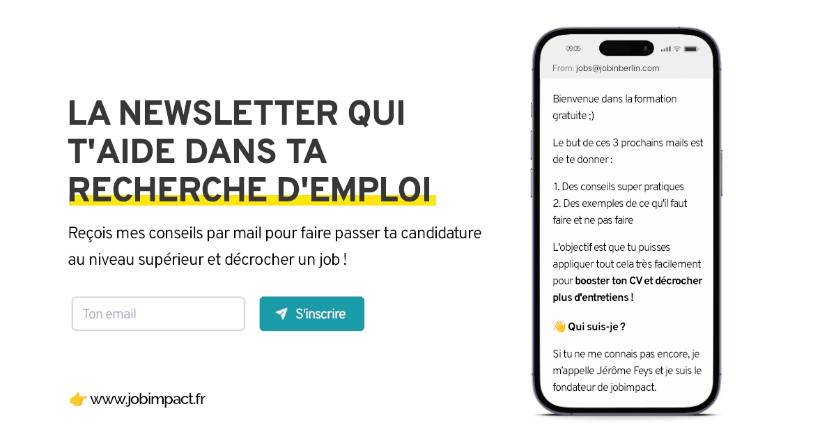 La Newsletter pour t'aider dans ta Recherche d'Emploi