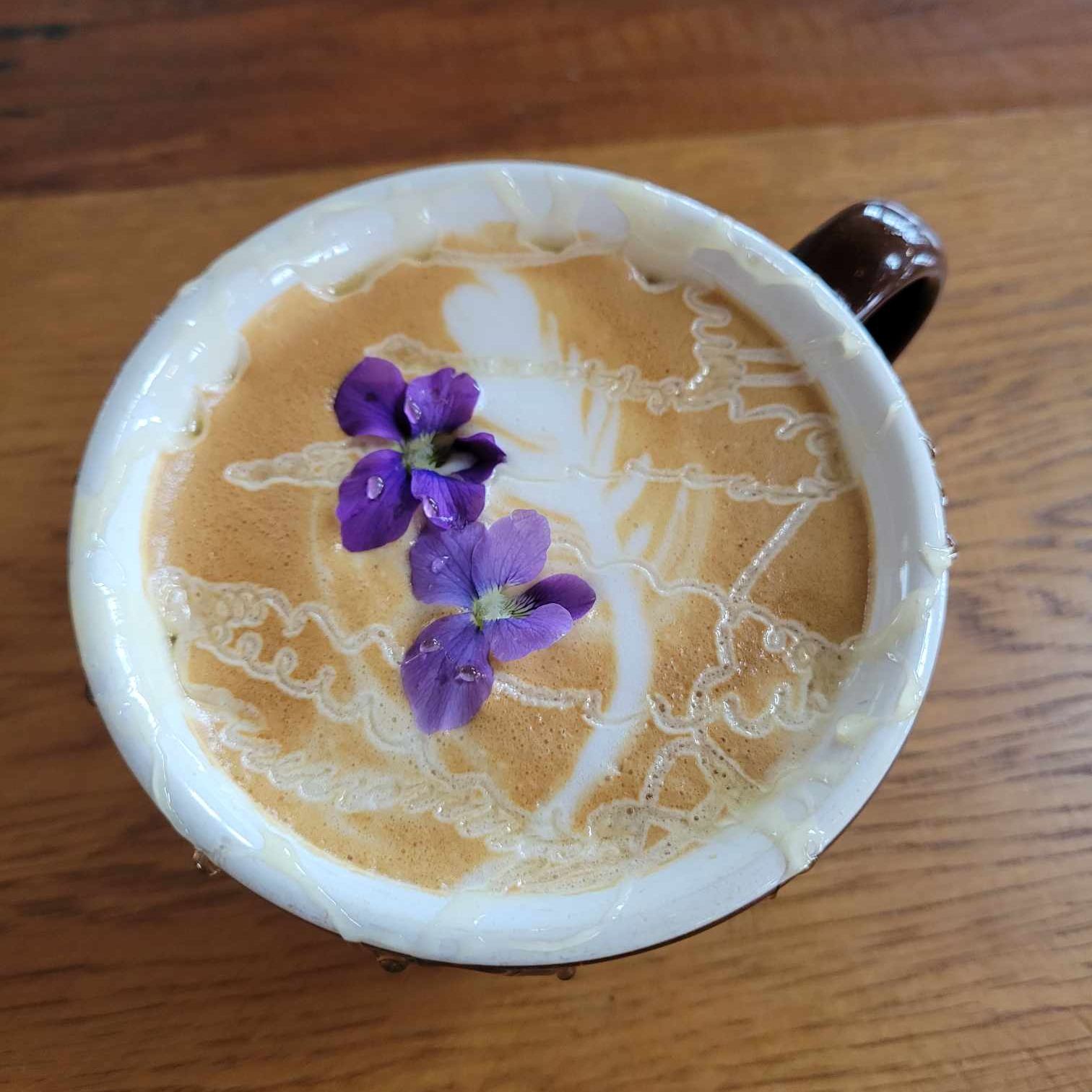 Violet & Honey Latte