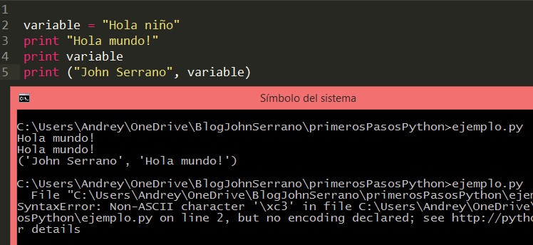 Primeros pasos con Python | John Serrano