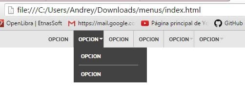 Menú desplegable con Css | John Serrano