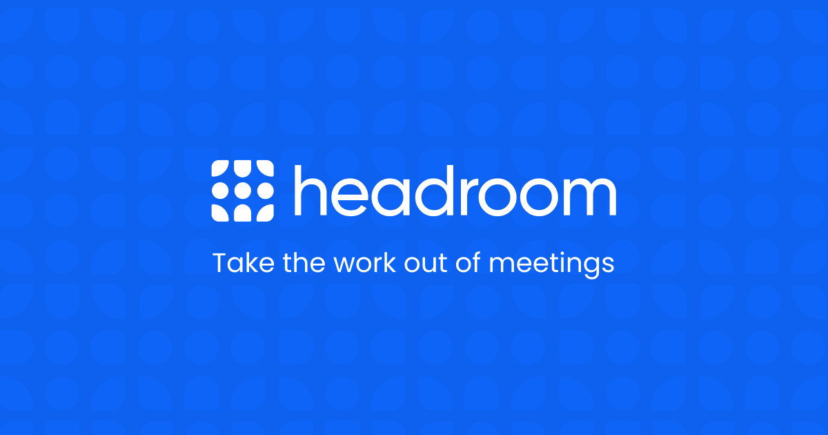 Join the Headroom team!