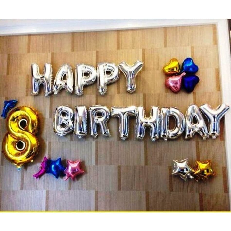 Happy birthday alphabet balloons store