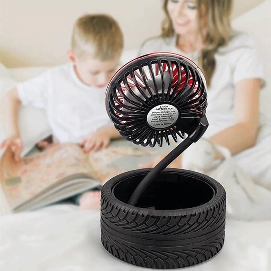 Mini Wheel Design Desk Fan Portable Assorted Single Piece PropShop24 JVS1264361