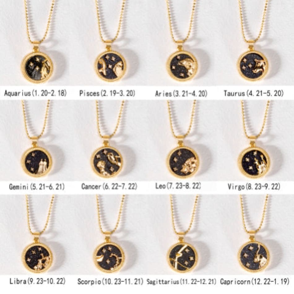 Zodiac sign locket 60 photos - Astrologytoyou.com
