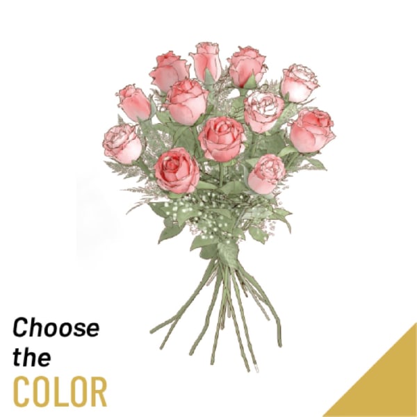 12 roses short stemmed | Interflora