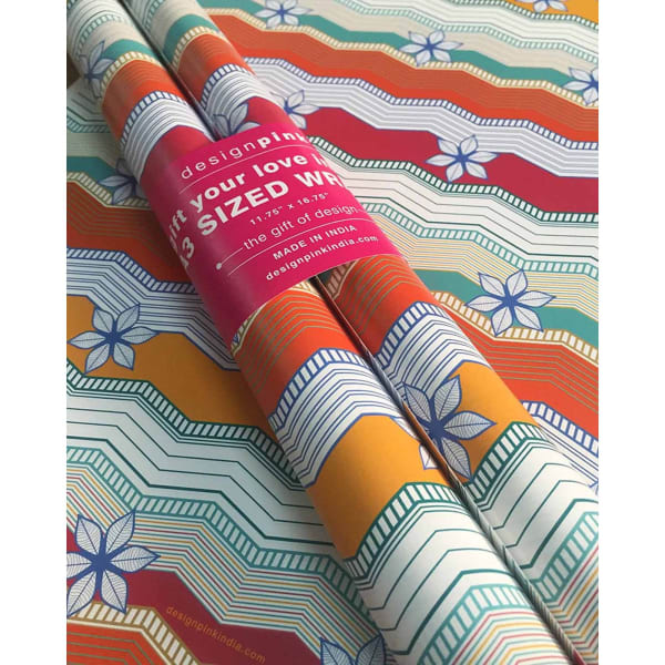 Wrapping Paper - Zig Zag Floral | PropShop24 | JVS1232358