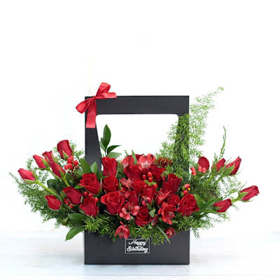 Red Roses Stunning Presentation | Interflora