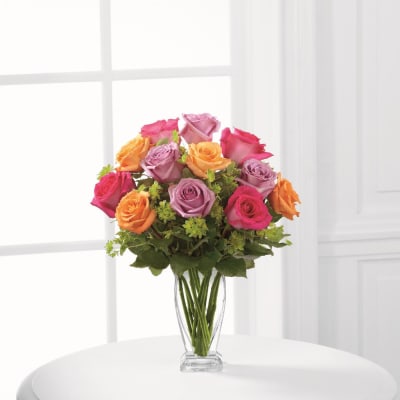 The Pure Enchantment Rose Bouquet by FTD VASE INCLUDED | Interflora