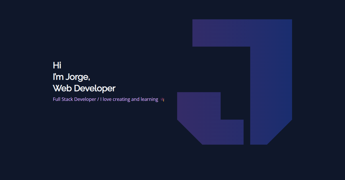 Jorge Eyzaguirre | Web developer