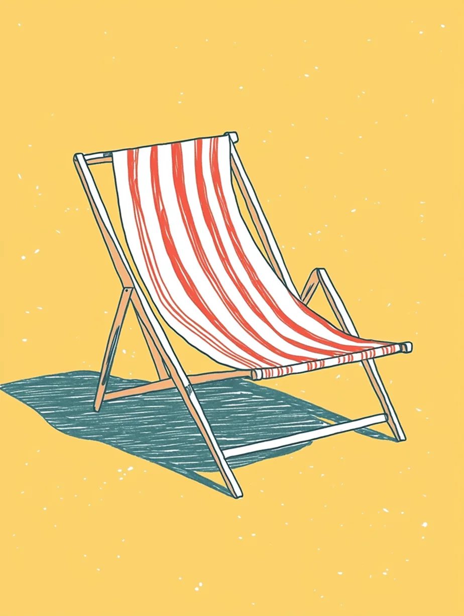 Beach Chair Sun Lounger E-Card | Retirement Card | Joyogram