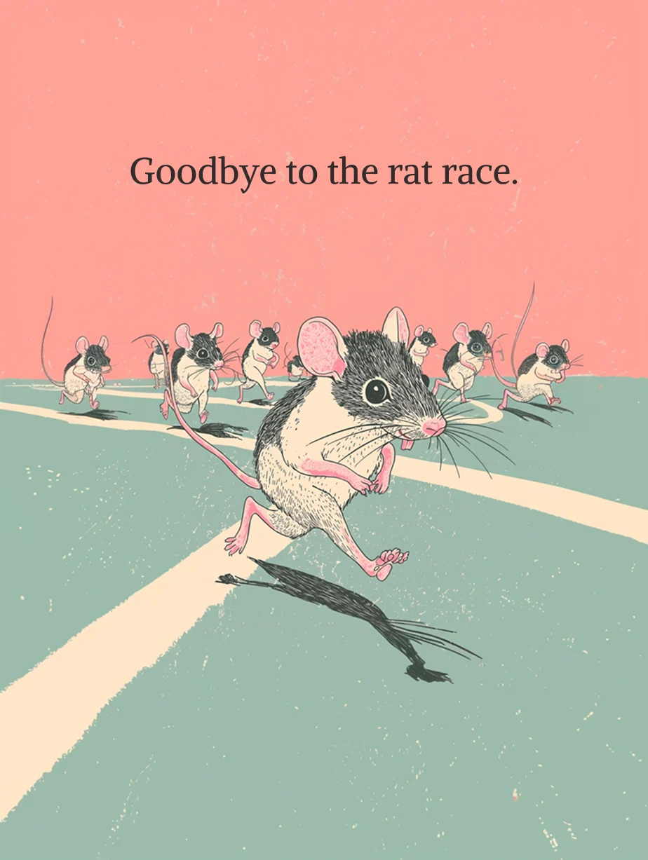 Rat Race E-Card | Retirement Card | Joyogram