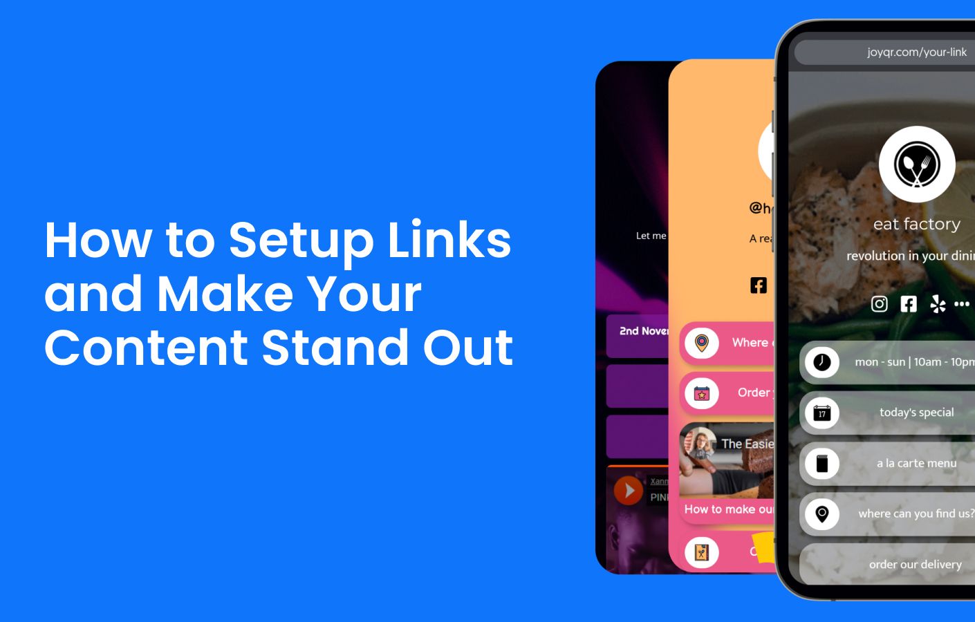 How to Setup Links and Make Your Content Stand Out
